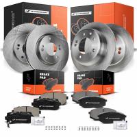 China Front & Rear Disc Brake Rotors & Ceramic Brake Pads for Hyundai Tucson 10-11 Kia for sale