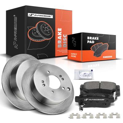 China Rear Disc Brake Rotors & Ceramic Brake Pads for Hyundai Santa Fe 2001-2006 Kia for sale