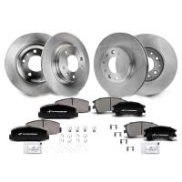 China Front & Rear Disc Brake Rotors & Ceramic Brake Pads for Mazda 6 2003-2005 for sale