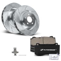 China Front Drilled Rotors & Ceramic Brake Pads for Dodge Challenger Chrysler 300 for sale