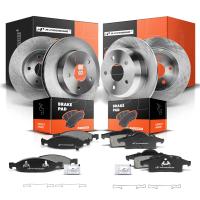 China Front & Rear Disc Brake Rotors & Ceramic Brake Pads for Jeep Grand Cherokee 99-02 for sale