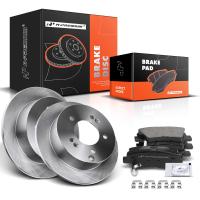 China Rear Disc Brake Rotors & Ceramic Brake Pads for Hyundai Sonata 2008-2010 2.4L for sale