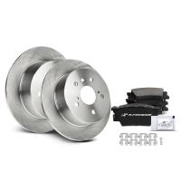 China Rear Disc Brake Rotors & Ceramic Brake Pads for Toyota Camry 12-17 Avalon Lexus ES350 for sale