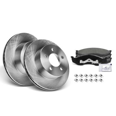 China Front Disc Brake Rotors & Ceramic Brake Pads for Jeep Cherokee 1999-2001 for sale