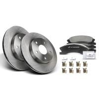 China Front Disc Brake Rotors & Ceramic Brake Pads for Jeep Grand Cherokee 1999-2004 for sale