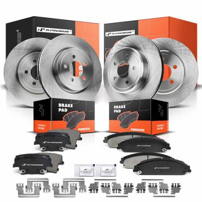 China Front & Rear Disc Brake Rotors & Ceramic Brake Pads for Chrysler 300 2005-2020 for sale