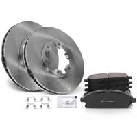 China Front Disc Brake Rotors & Ceramic Brake Pads for Nissan Pathfinder INFINITI QX4 for sale