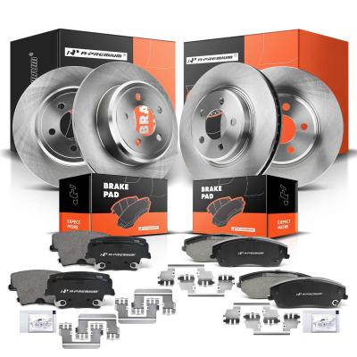China Front & Rear Disc Brake Rotors & Ceramic Brake Pads for Chrysler 300 Dodge for sale