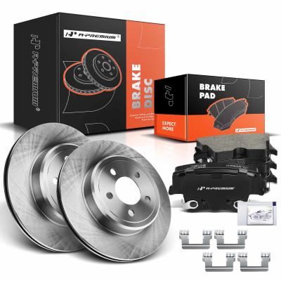 China Rear Disc Brake Rotors & Ceramic Brake Pads for Chrysler 300 2005-2020 Dodge for sale