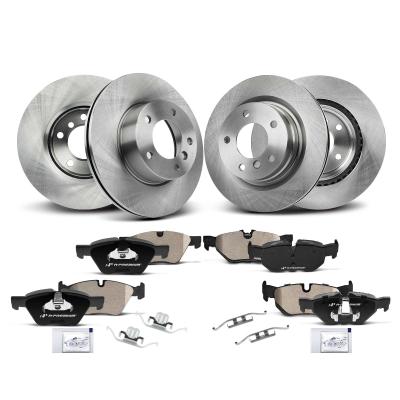 China Front & Rear Disc Brake Rotors & Ceramic Brake Pads for BMW 325i E90 2006 328i for sale