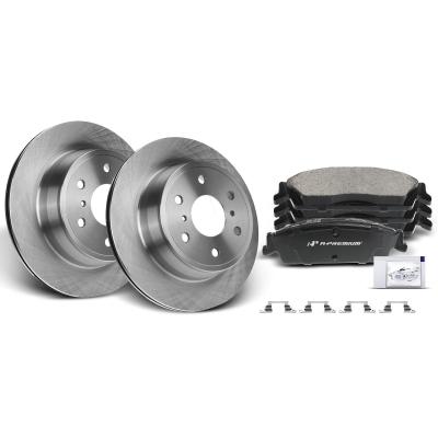 China Rear Disc Brake Rotors & Ceramic Brake Pads for Chevrolet Silverado 1500 07-13 for sale