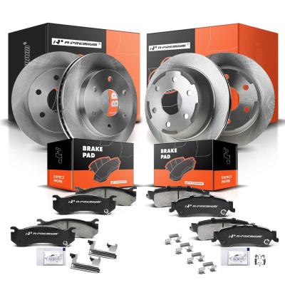 China Front & Rear Disc Brake Rotors & Ceramic Brake Pads for Chevrolet Silverado 1500 for sale