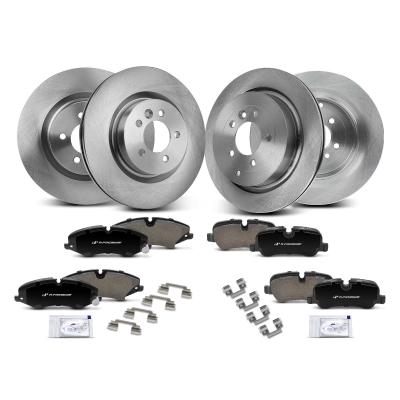 China Front & Rear Disc Brake Rotors & Ceramic Brake Pads for Land Rover LR4 2010-2016 for sale