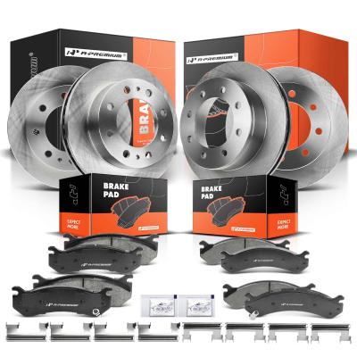 China Front & Rear Disc Brake Rotors & Ceramic Brake Pads for Chevrolet Silverado 2500 for sale