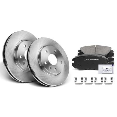China Front Disc Brake Rotors & Ceramic Brake Pads for Chevrolet Malibu Buick LaCrosse for sale