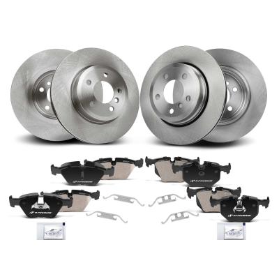 China Front & Rear Disc Brake Rotors & Ceramic Brake Pads for Mercedes-Benz E320 E350 for sale