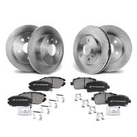 China Front & Rear Disc Brake Rotors & Ceramic Brake Pads for Chevrolet Malibu Buick for sale