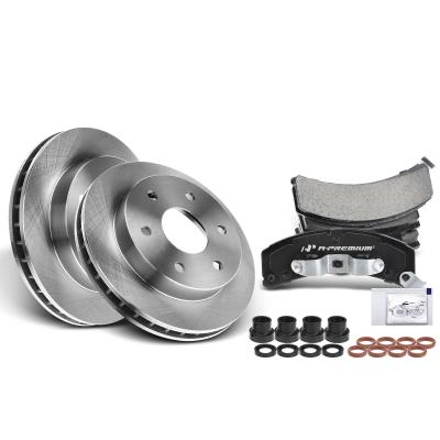 China Front Disc Brake Rotors & Ceramic Brake Pads for Chevrolet K1500 Tahoe GMC for sale
