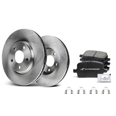 China Front Disc Brake Rotors & Ceramic Brake Pads for Chevrolet Malibu 04-12 Pontiac for sale