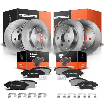China Front & Rear Disc Brake Rotors & Ceramic Brake Pads for Chevrolet Cruze 11-16 for sale