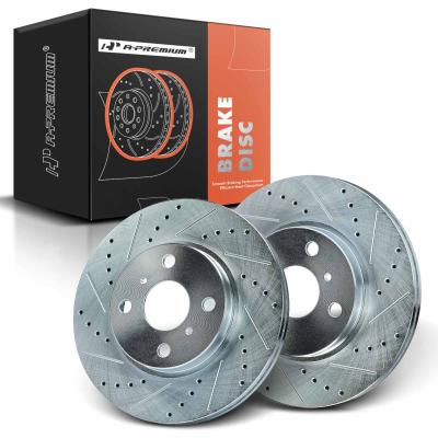 China Front Drilled Brake Rotors for Scion xA xB 2004-2006 L4 1.5L 255mm for sale