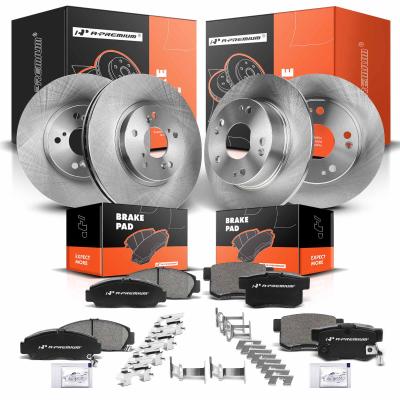 China Front & Rear Disc Brake Rotors & Ceramic Brake Pads for Acura TSX 04-08 Honda for sale