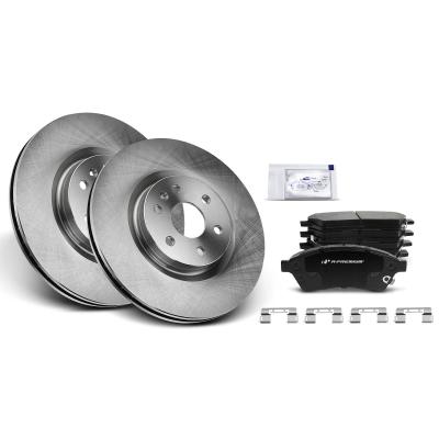 China Front Disc Brake Rotors & Ceramic Brake Pads for Cadillac SRX 10-16 Saab 9-4X for sale