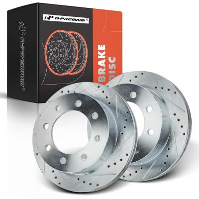 China Front Drilled Brake Rotors for Dodge Ram 2500 Ram 3500 2000 2001 2002 for sale