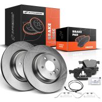 China Rear Disc Brake Rotors & Ceramic Brake Pads for BMW 330i 330xi 335d 335is X1 E90 for sale