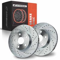 China Front Drilled Brake Rotors for Lexus CT200h 2011-2017 Toyota Prius 2010-2015 for sale