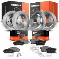 China Front & Rear Disc Brake Rotors & Ceramic Brake Pads for Acura RDX 07-12 L4 2.3L for sale