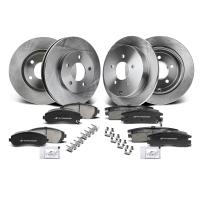 China Front & Rear Disc Brake Rotors & Ceramic Brake Pads for Buick Rendezvous Aztek for sale