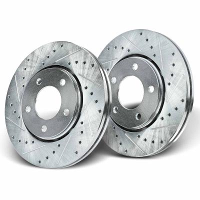 China Front Drilled Brake Rotors for Chrysler Town & Country 2003-2007 Voyager Dodge for sale