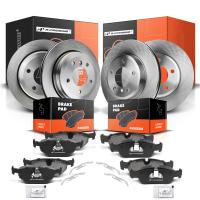 China Front & Rear Disc Brake Rotors & Ceramic Brake Pads for BMW 325xi 01-05 2.5L AWD for sale