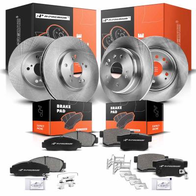 China Front & Rear Disc Brake Rotors & Ceramic Brake Pads for Acura TL 2004-2008 3.2L for sale