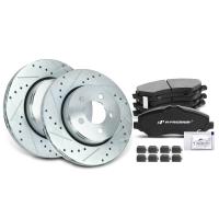 China Front Drilled Rotors & Ceramic Brake Pads for Dodge Nitro 2007-2011 Jeep Liberty for sale
