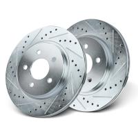 China Rear Drilled Brake Rotors for Ford Mustang 2005-2014 for sale