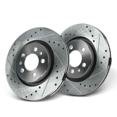 China Front Drilled Brake Rotors for Volkswagen Beetle 1998-2010 Golf Jetta for sale