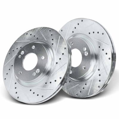 China Front Drilled Brake Rotors for Kia Sorento 2011-2013 Hyundai Santa Fe 2010-2012 for sale