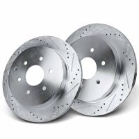 China Rear Drilled Brake Rotors for Nissan Armada 2017-2021 INFINITI QX56 QX80 for sale