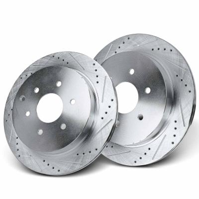 China Rear Drilled Brake Rotors for Nissan Armada 2017-2021 INFINITI QX56 QX80 for sale
