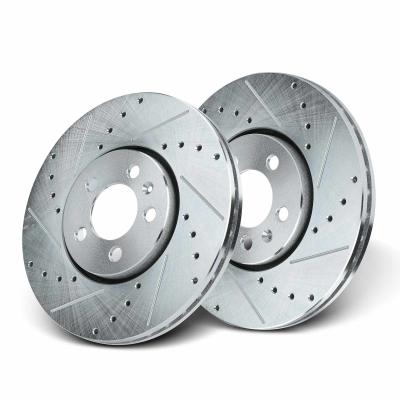 China Front Drilled Brake Rotors for Volkswagen Beetle 1999-2010 Golf Jetta for sale