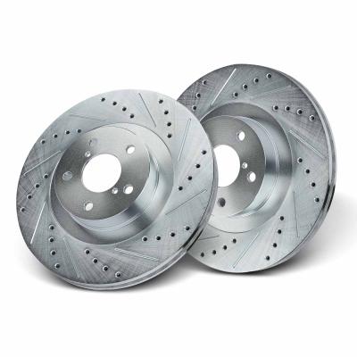 China Front Drilled Brake Rotors for Subaru Impreza Baja Legacy Outback Saab for sale