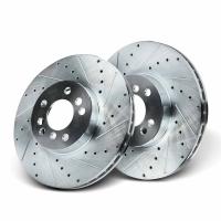 China Front Drilled Brake Rotors for BMW E53 X5 2000-2006 3.0L 4.4L for sale