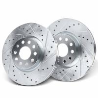 China Front Drilled Brake Rotors for Audi A3 Q3 TT Quattro Volkswagen Passat for sale