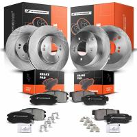 China Front & Rear Disc Brake Rotors & Ceramic Brake Pads for Hyundai Tucson Kia for sale