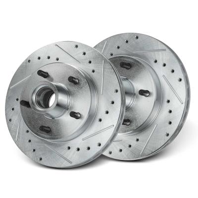 China Front Drilled Brake Rotors for Chevrolet Camaro 1982-1992 GMC Pontiac for sale