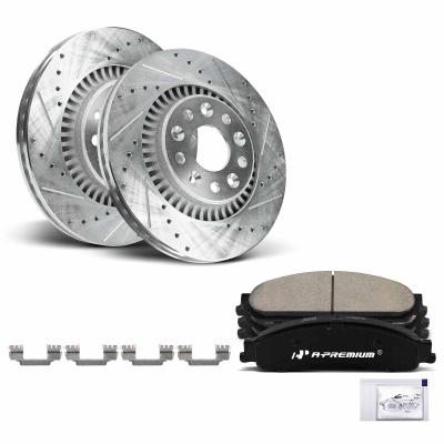 China Front Drilled Rotors & Ceramic Brake Pads for Ford Taurus Mercury Sable for sale