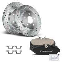 China Rear Drilled Rotors & Ceramic Brake Pads for Ford Mustang 2005-2011 for sale