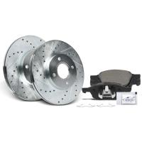 China Front Drilled Rotors & Ceramic Brake Pads for Ford Focus 2005-2007 for sale